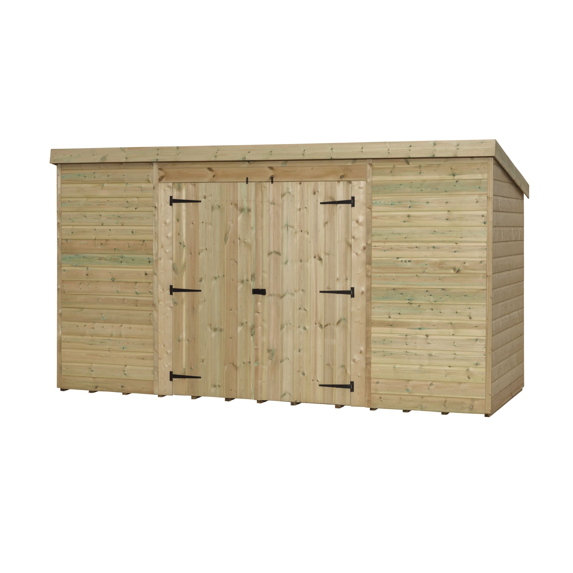 Empire 5000 14x4 Pent Garden Shed with Central Double Door - Empire Sheds