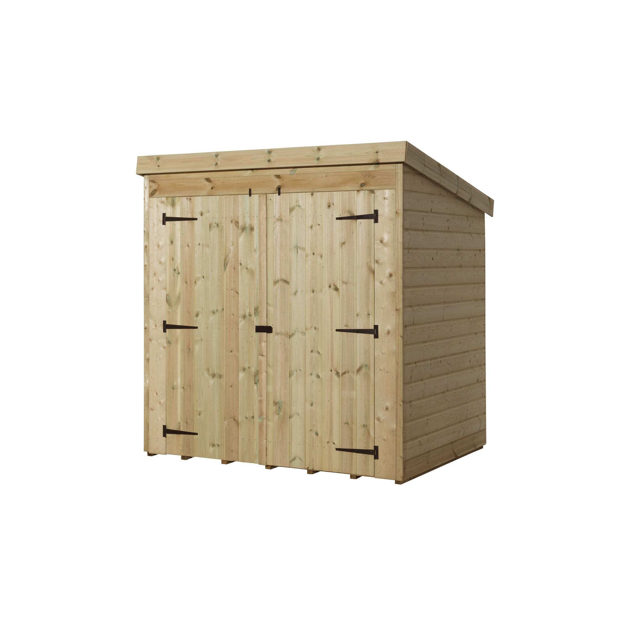 Empire 5000 6x3 Pent Garden Shed with Central Double Door - Empire Sheds