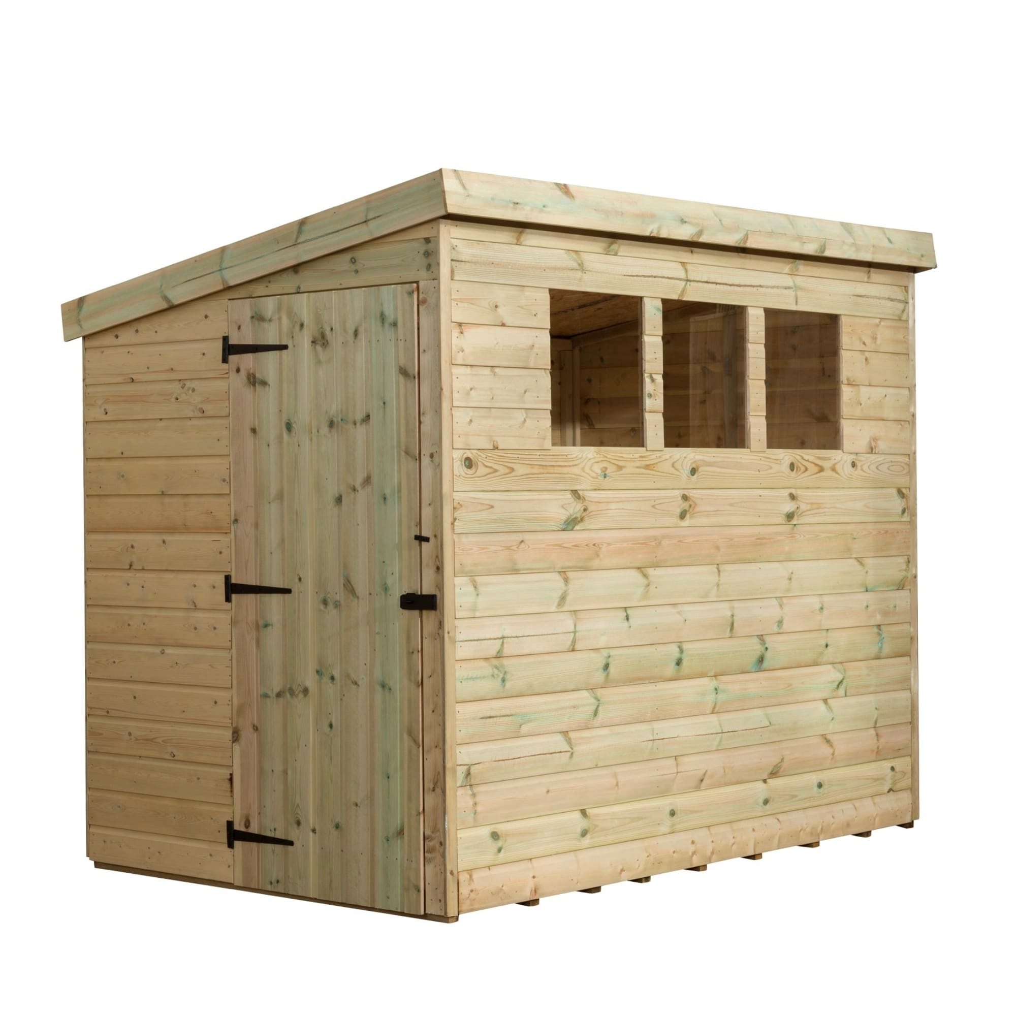 Empire 2500 7x5 Pent Garden Shed with a Single Doors on Both Side ...